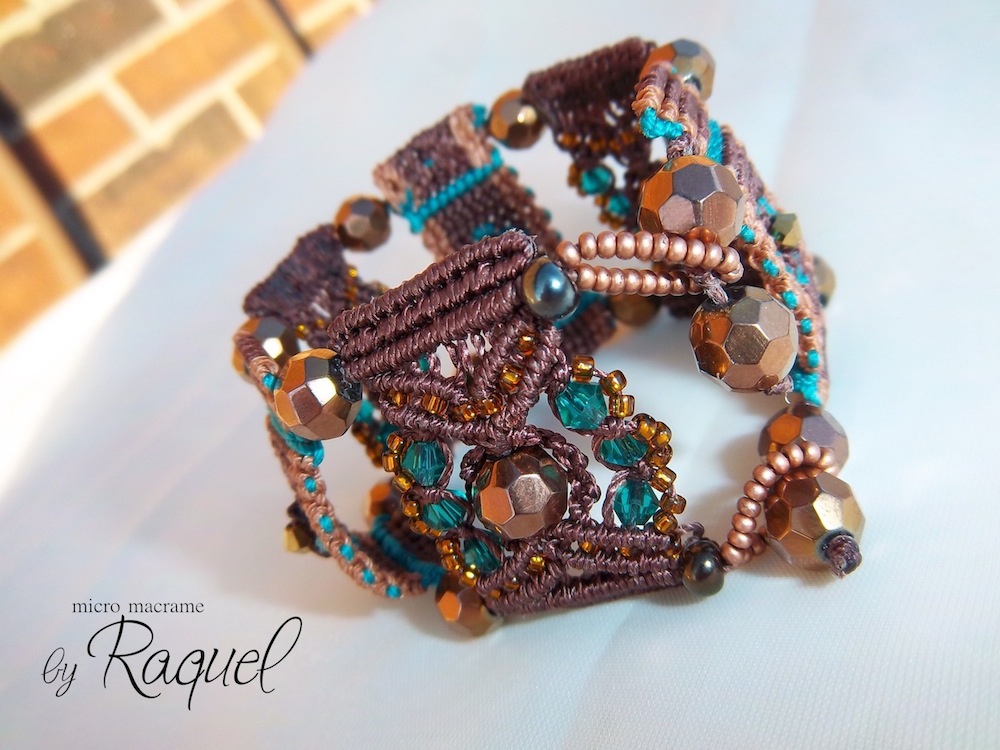 Micromacrame Tutorial Bracelet "steps" on Luulla